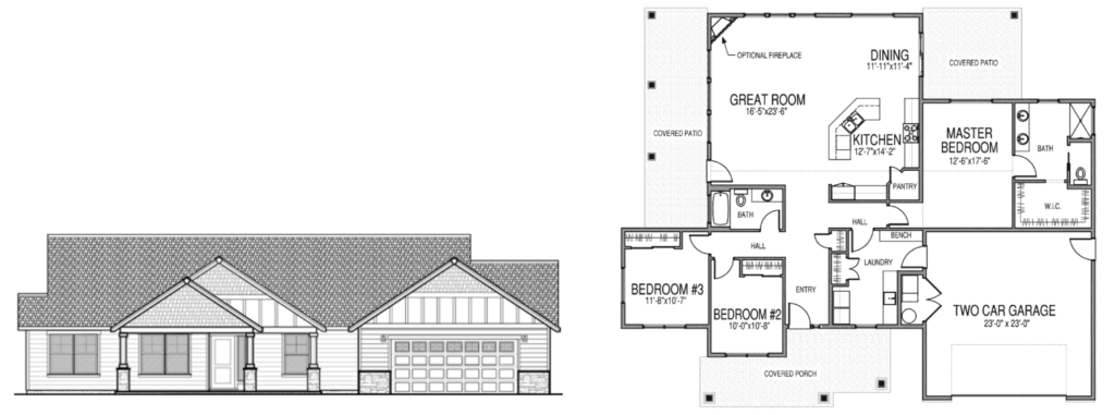 Single Story Floor Plan | New Era Homes